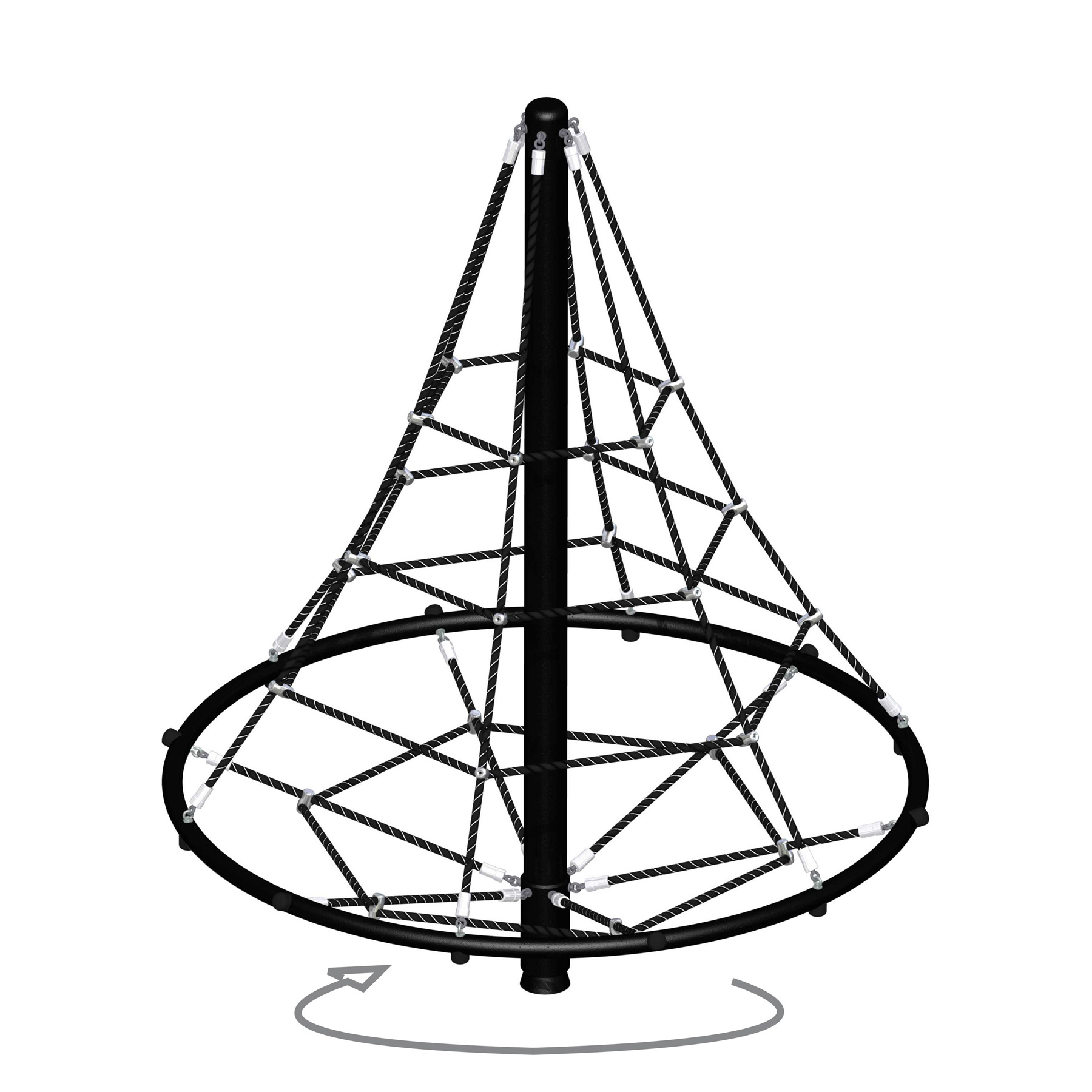 Rotating Pyramid Net playground play equipment installer
