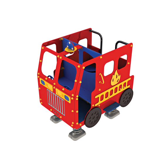 Fire Engine on Springs playground play equipment installer